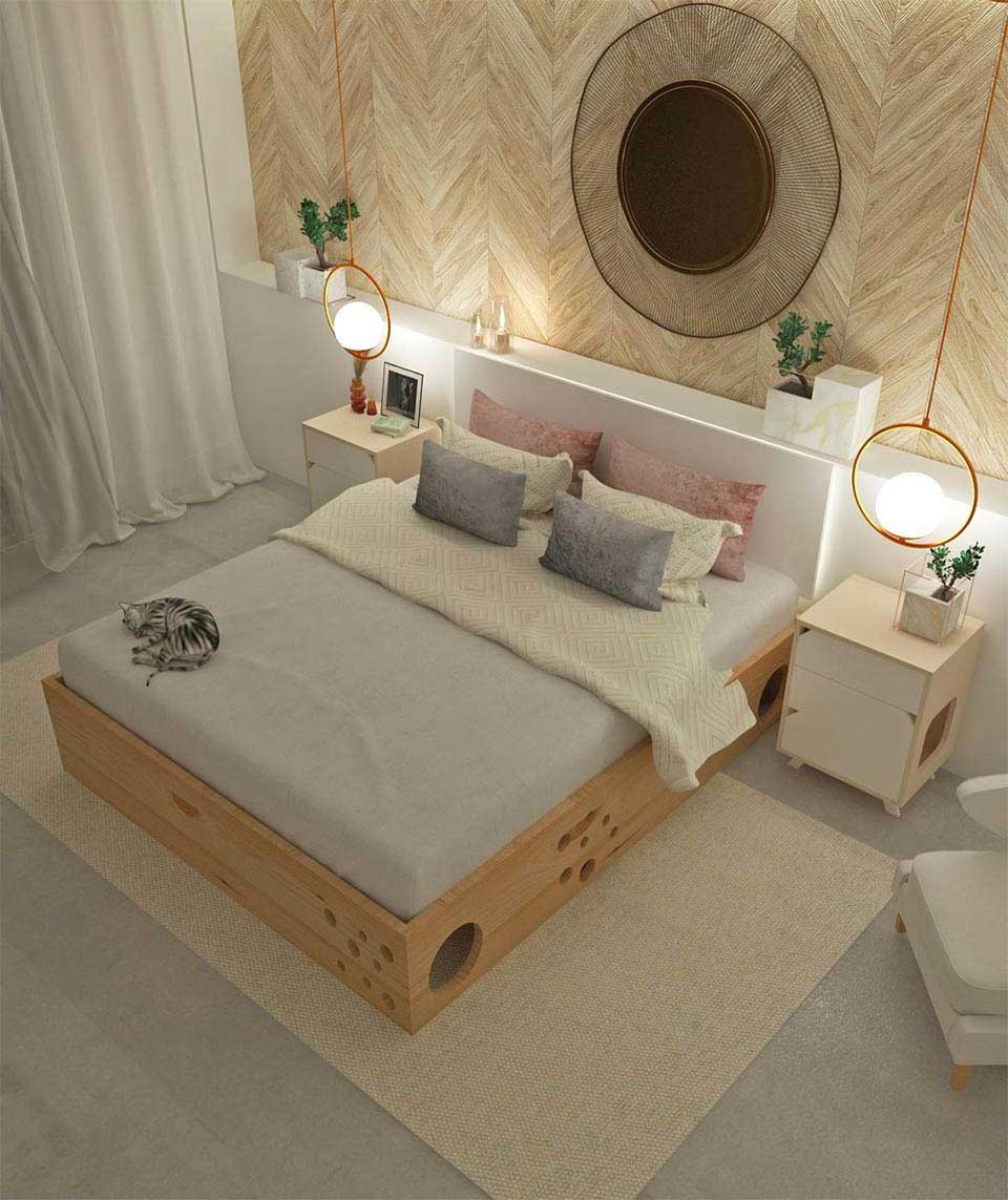 Ce lit est parfaitement conçu pour les personnes avec des chats - Chats ...